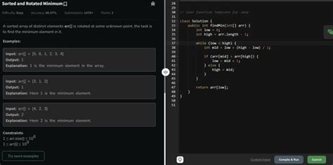 Gfg160 Day29 Dsachallenge Binarysearch Rotatedarray Findminimum Saurabh Sahani