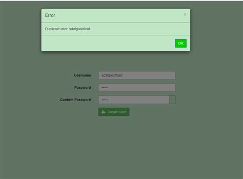 a duplicate user problem was encountered using edgex ui go · issue 235