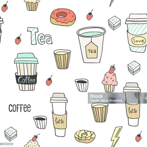 손으로 그린 커피와 추상적 인 매끄러운 패턴은 컵을 갈 수 있습니다 혼돈의 페인팅 요소와 아름다운 현대적인 질감 웹 디자인 배경 래핑을 위한 여러 가지 배경 검은색에 대한