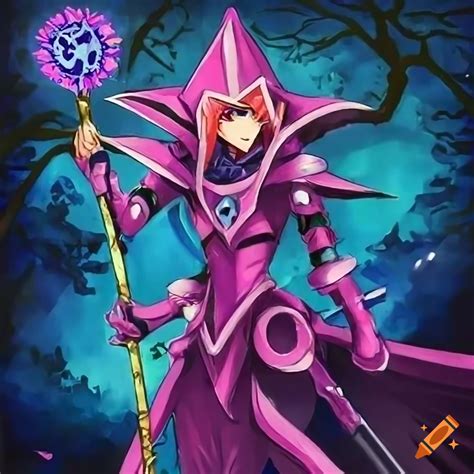 Dark Magician Character Art By Stanley Artgerm Lau On Craiyon
