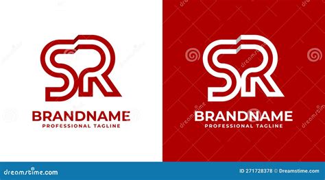 Modern Letter Sr Monogram Logo Stock Illustration Illustration Of Emblem Sign 271728378