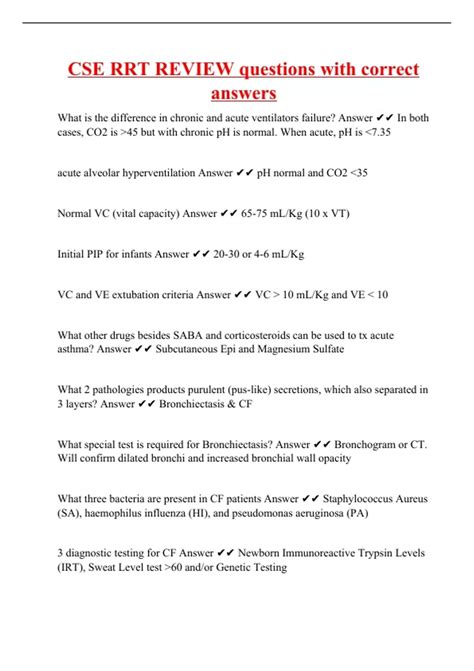 cse rrt review questions with correct answers cse stuvia us