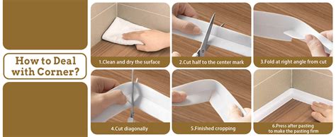 3 Rolls Caulking Tape Waterproof Self Adhesive Kitchen And Bath Seal