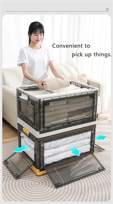 Foldable Plastic Storage Boxes Efficient Household Solutions