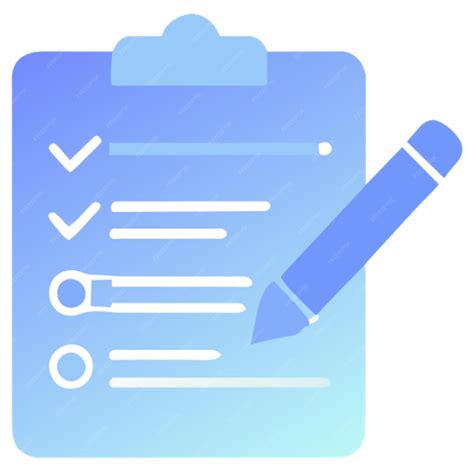 Premium Vector Trace Glasses Write Checkbox Test Data Sheet Pencil Icon Colored Shapes Gradient