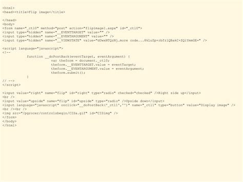 Ppt Html Server Controls Asp Net Powerpoint Presentation Free Download Id
