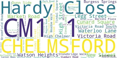 Cm1 1 Postcode Sector Your Complete Guide Streetlist