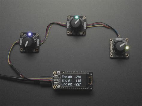 Adafruit I2c Qt Rotary Encoder Breakout With Neopixel Stemma Qt Qwiic