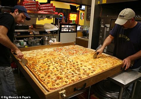 Worlds Largest Deliverable Pizza Spreads Over 2916 Square Inches Of