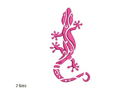 1 Gecko Lizard Machine Embroidery Design Designs And Graphics