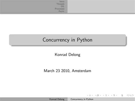 Concurrency In Python Pdf