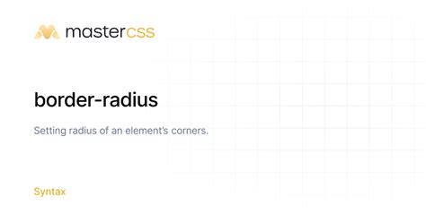 Border Radius Master Css