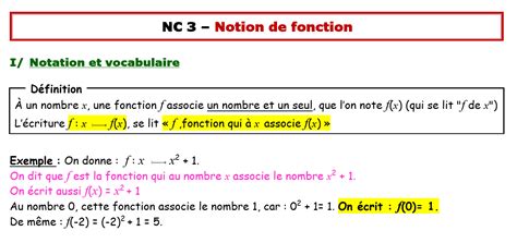 cours notion de fonction 3e automaths