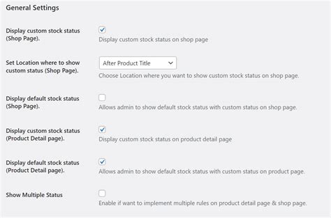 Woocommerce Custom Stock Status Plugin Addify