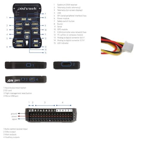 Pixhawk 248 Drone Flight Controller Px4 32 Bit Autopilot Flight C