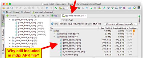 Android Multiple Apks For Screen Densities Still Include All