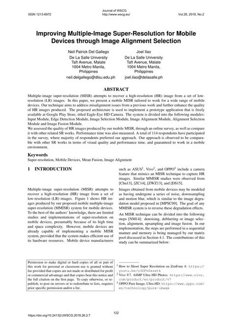 pdf improving multiple image super resolution for mobile · super