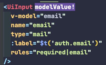 Volar Offers To Add A New Required Prop When V Model Is Used With ModelValue Issue