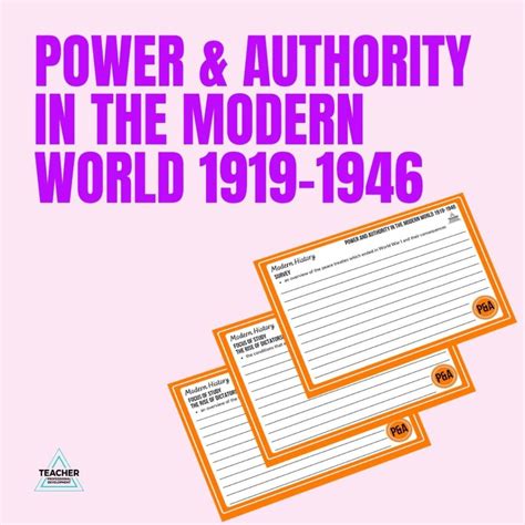 HSC Modern History Study Templates Teacher Professional Development