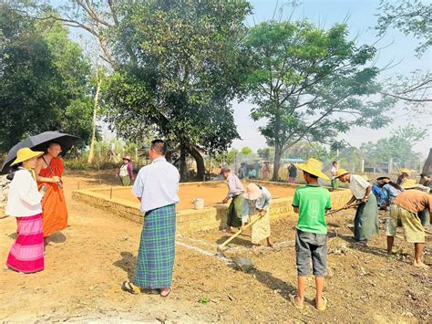 နောင်ချိုမြို့ သဖန်းကိုင်းပရဟိတဆရာတော်၏ ဦးဆောင်မှုဖြင့် အလျား ၃၀ ပေ × အနံ ၂၄ ပေအရွယ် ကျောင်းဆောင