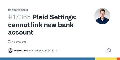 Plaid Settings Cannot Link New Bank Account Issue 17365 Frappe
