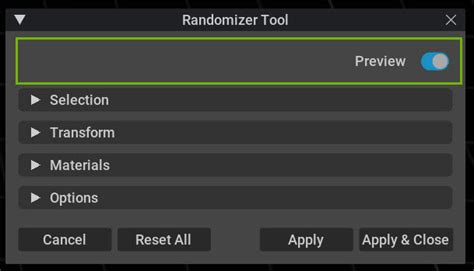 Randomizer Tool — Omniverse Extensions
