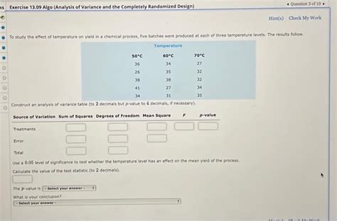Solved Exercise 1309 Algo Analysis Of Variance And The