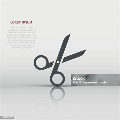 평평한 스타일의 가위 아이콘입니다 흰색 격리 된 배경에 장비 벡터 그림을 잘라냅니다 커터 비즈니스 개념 가위에 대한 스톡 벡터 아트 및 기타 이미지 Istock