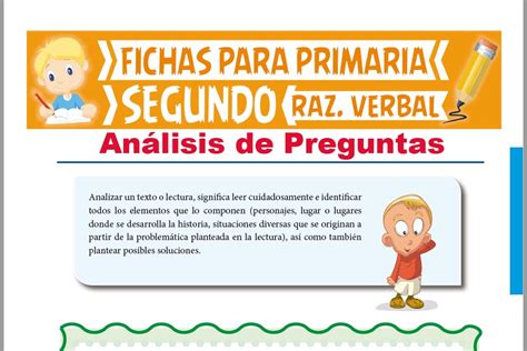 Lectura Para Niños De Segundo Grado De Primaria Con Preguntas Actividad del Niño