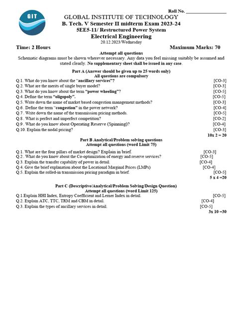 Restructured Power System Pdf