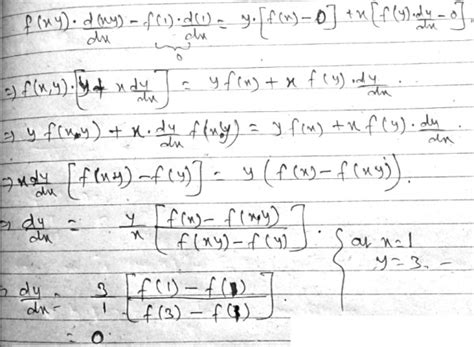 49 Let F R { } Rightarrow R Be A Differentiable Function With