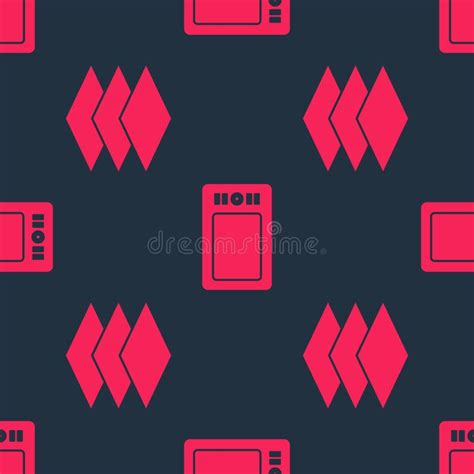 Set Layers And Graphic Tablet On Seamless Pattern Vector Stock Vector Illustration Of Layer