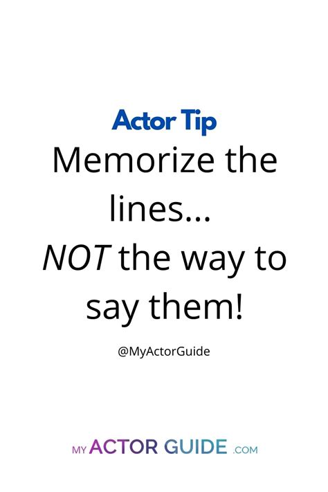 Actors Memorize Lines In Minutes Or Less My Actor Guide