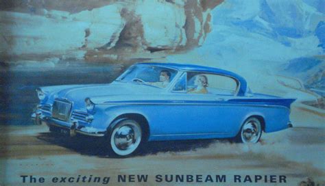 Bonhams Cars A Large New Sunbeam Rapier Display Panel