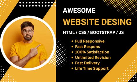 Create Awesome Website Design With Html Css Bootstrap Js By Sharifuddin662 Fiverr