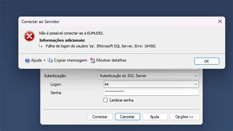 Autenticação Do Sql Server Resolvido Microsoft Sql Server 2022