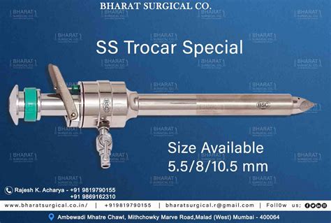 Ss Trocar Trocar Stainless Steel Trocar Ss Trocar Ss Trocar