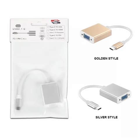 USB 3 1 Type C To VGA Adapter Cable For MacBook PC Laptop Projector At 300 Piece In New Delhi