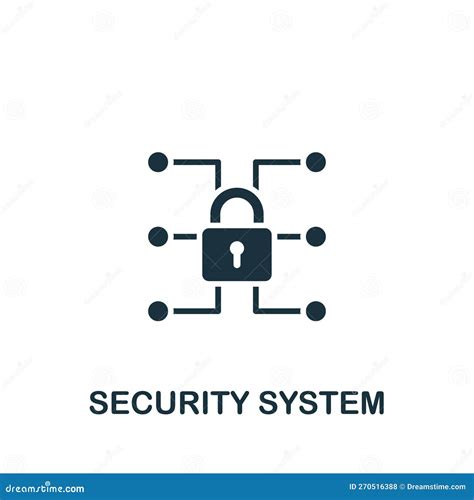 Security System Icon Monochrome Simple Sign From Security Collection
