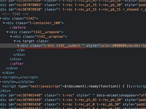 Css класс для элементов в Zero Block Tilda Создание уникальных сайтов