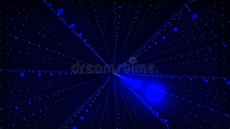 Blue Futuristic Flow Data Flow Information Digital Communication Concept Stock Vector