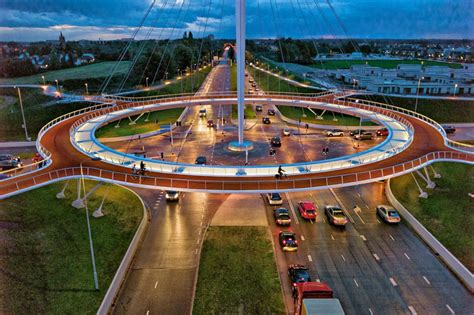 This Is The Worlds First Suspended Bicycle Roundabout Twistedsifter