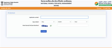 Nchmct Jee 2024 Admit Card Out Exam On May 11 Get Download Link Here