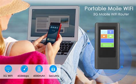 Portable 5g Wifi Router For Travel Dual Band Wifi Hotspot Device With Sim Card Slot Up To 16