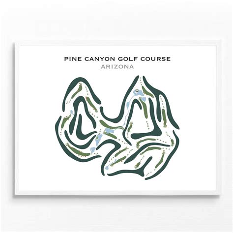 Pine Canyon Club Arizona Golf Course Map Golf Map Golfer T For