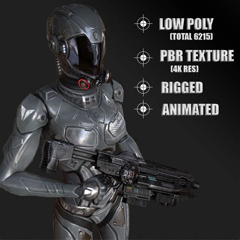 Sci Fi Female Robot Free 3d Model Mb Free3d