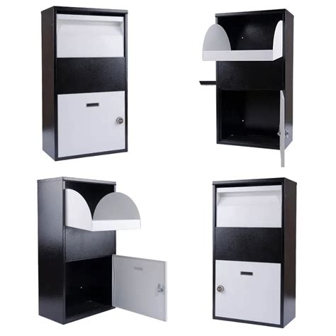 Lockable Wall Mounted Mailboxes Letterboxes Stainless Steel Metal