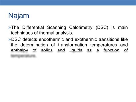 SOLUTION Differential Scanning Calorimetry Studypool
