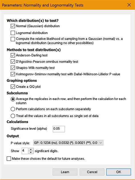Graphpad Prism 8 Statistics Guide How To Normality Test