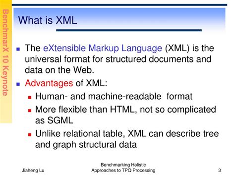 Ppt Benchmarking Holistic Approaches To Xml Tpq Processing Powerpoint